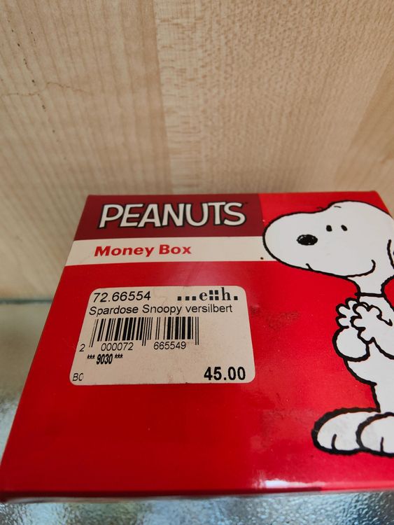 PEANUTS MONEY BOX 2014 NEUER SPARDOSE ORIGINALSCHACHTEL (Gebraucht) in ...