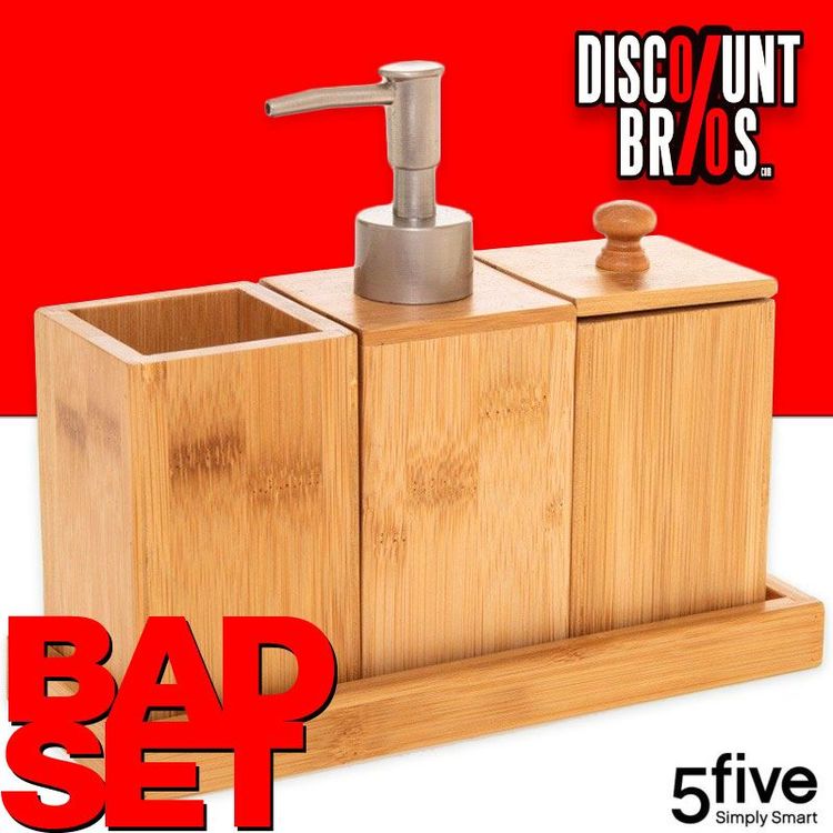 NEU Bambus Waschtisch- BAD-SET 4tlg. | Kaufen auf Ricardo