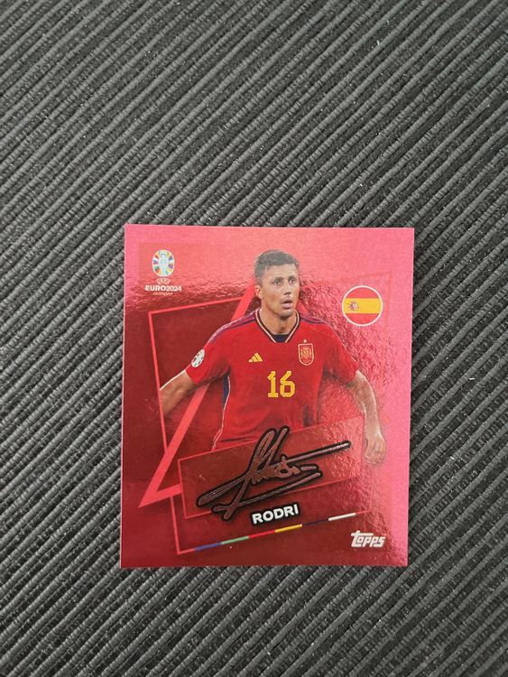 Topps Euro 2024 Rodri SP ESP signiert Unterschrift (Gebraucht) in ...