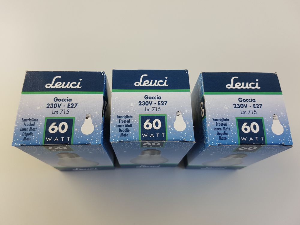 Glühbirnen konventionell. Dimmbar. 60W E27 (3 Stk.) Matt | Kaufen auf Ricardo