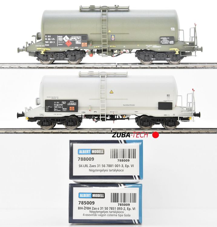 Albert Modell 2x Kesselwagen LRL/ZFBH H0 GS mit OVP (Neu (gemäss ...