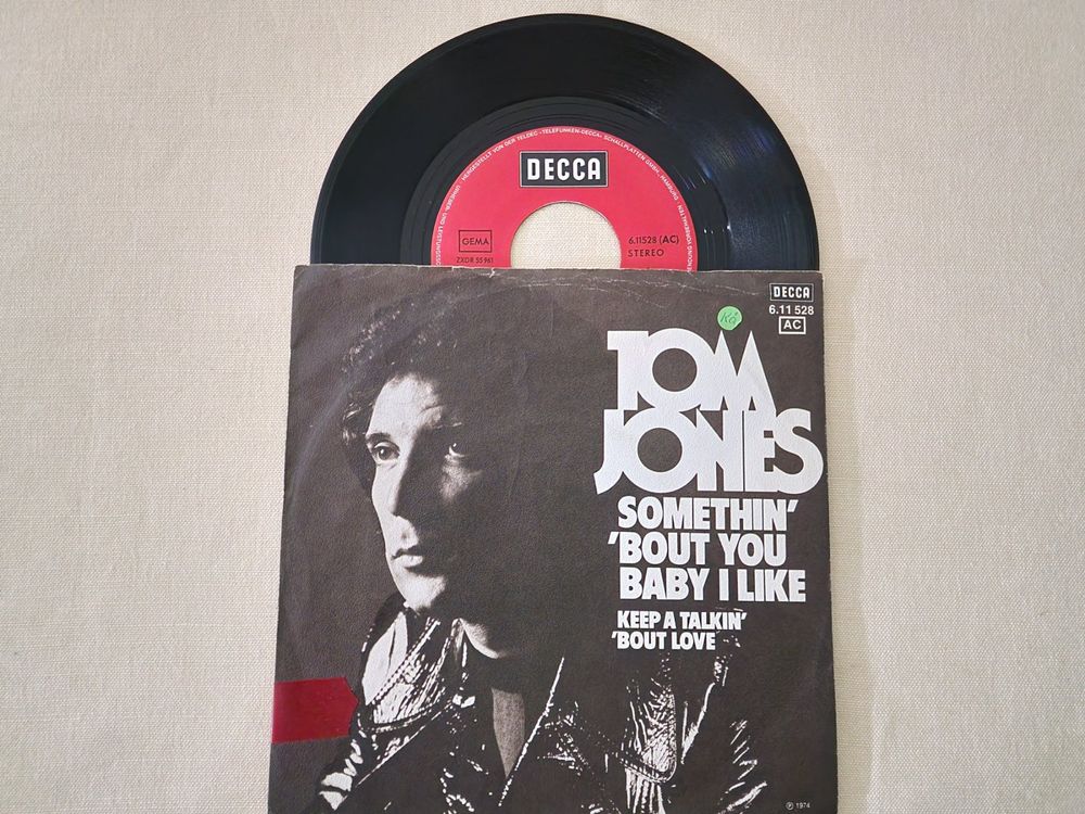 Tom Jones Single – Somethin' 'Bout You Baby I Like (Gebraucht) in Root ...