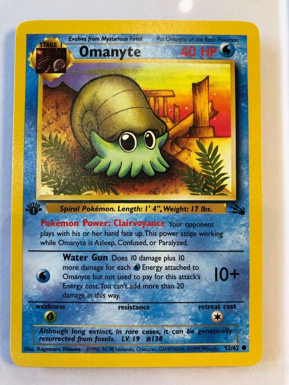Omanyte 1st Fossil - MINT - ab 1.- (Gebraucht) in für CHF 5 – mit ...