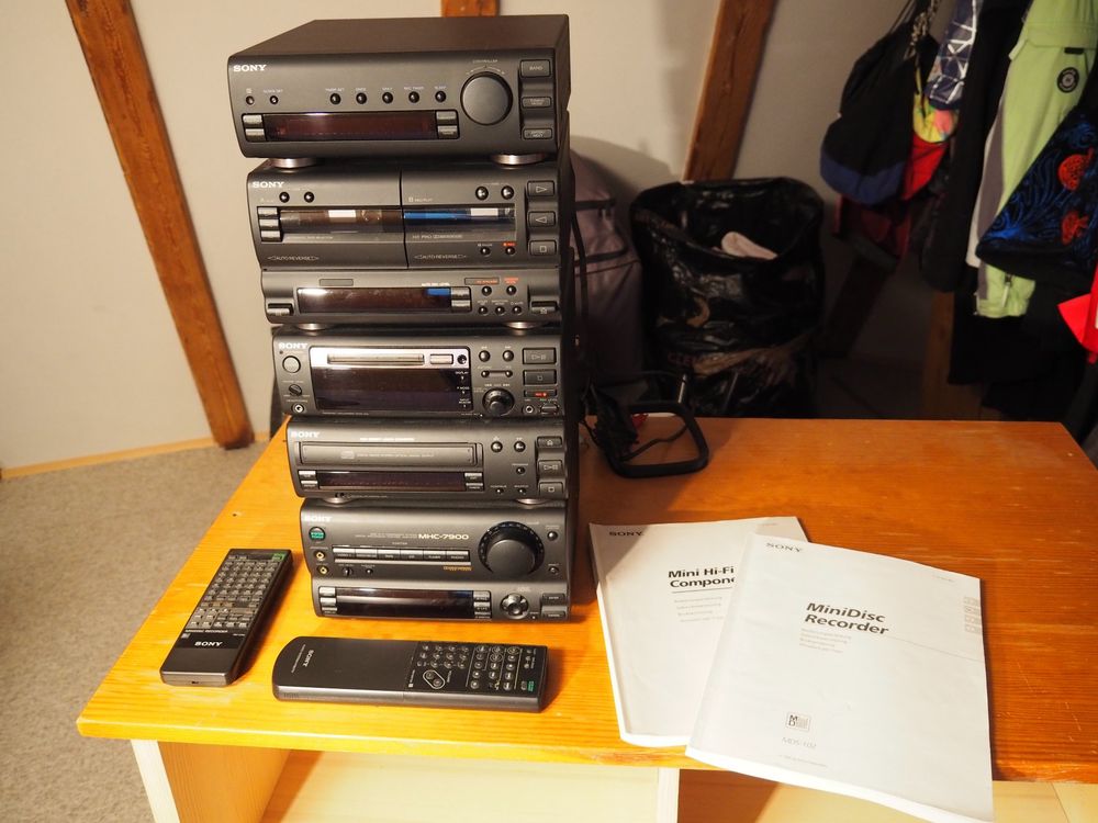 Mini Hi-Fi Anlage; Radio, CD, Kassette, Minidisc, Lautsprech (Gebraucht ...