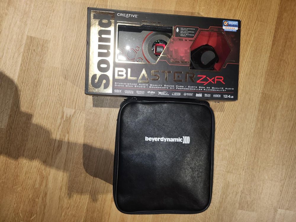 Sound Blaster ZxR, Beyerdynamics DT990 ed. 600, ModMic uni (Gebraucht ...