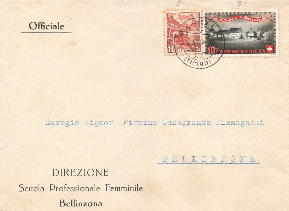 Bellinzona (TI) – Scuola Professionale Femminile 1944 (Usato) a Biasca ...