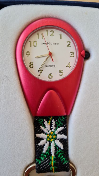 RESIDENCE Taschen-Uhr altrosa mit praktischem Karabiner. (Gebraucht) in ...