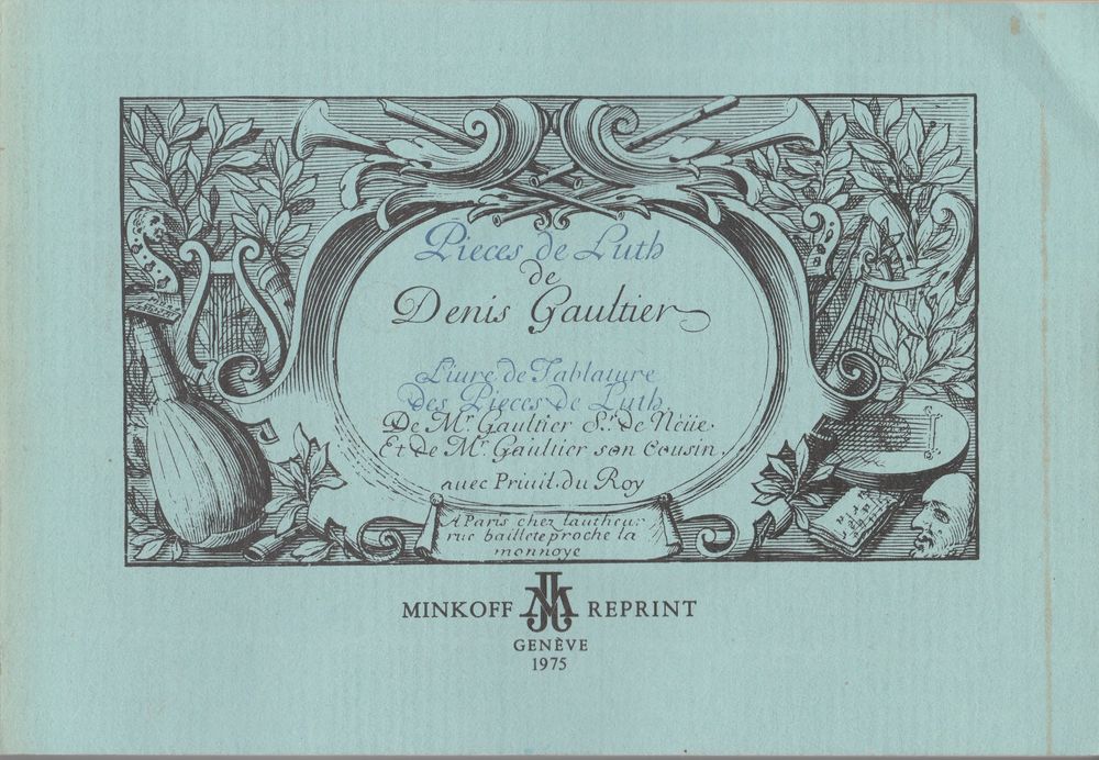 Pièces de Luth de Denis Gaultier (Neu (gemäss Beschreibung)) in Dornach ...