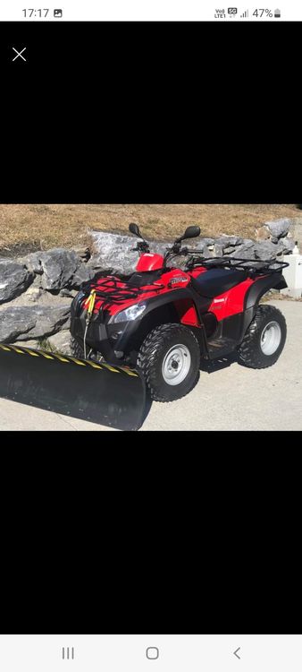 Quad kymco mxu 500 4x4 mit schneeschild (Gebraucht) in Thusis für CHF 4910 – nur Abholung auf ...