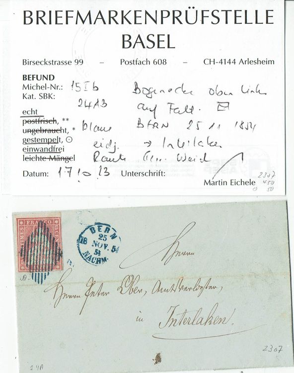 STRUBEL 15RP (24A3) > INTERLAKEN BL RTE BEFUND (Gebraucht) in Rüschlikon für CHF 137 – mit ...