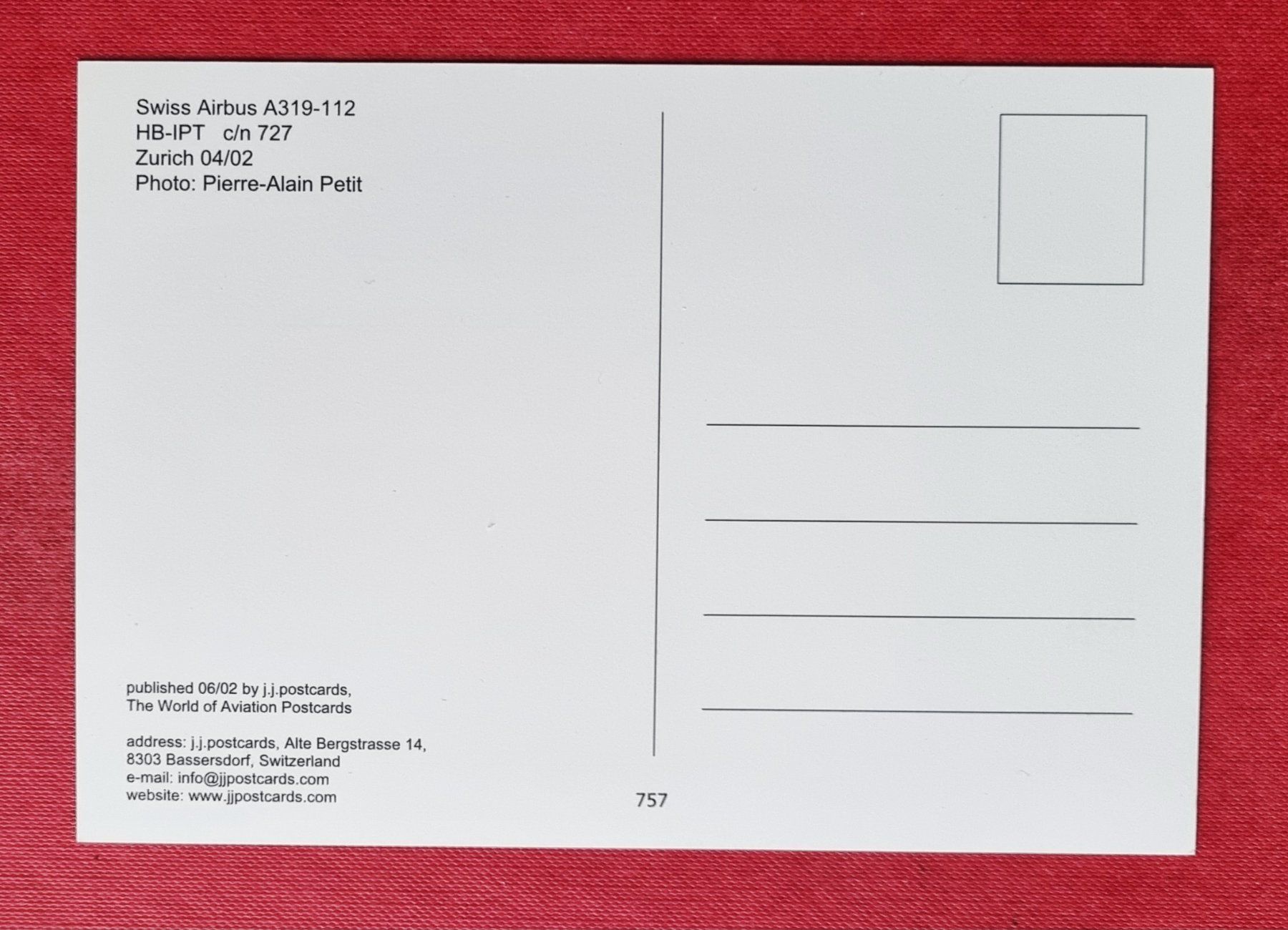 Zürich - Flughafen - SWISS AIRBUS HB-IPT - 2002 (Gebraucht) in Rothrist ...