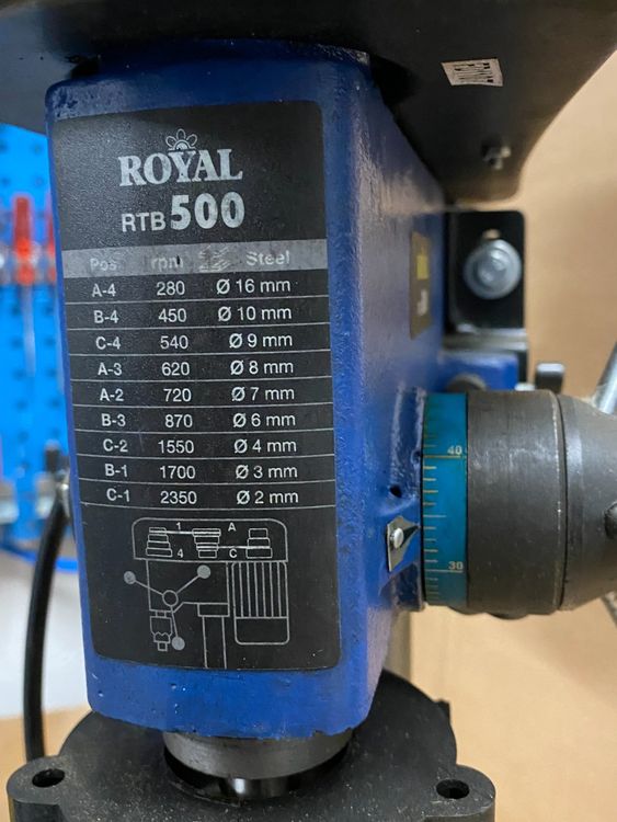 Tischbohrmaschine / Ständerbohrmaschine ROYAL RTB 500, 230 V | Kaufen auf Ricardo