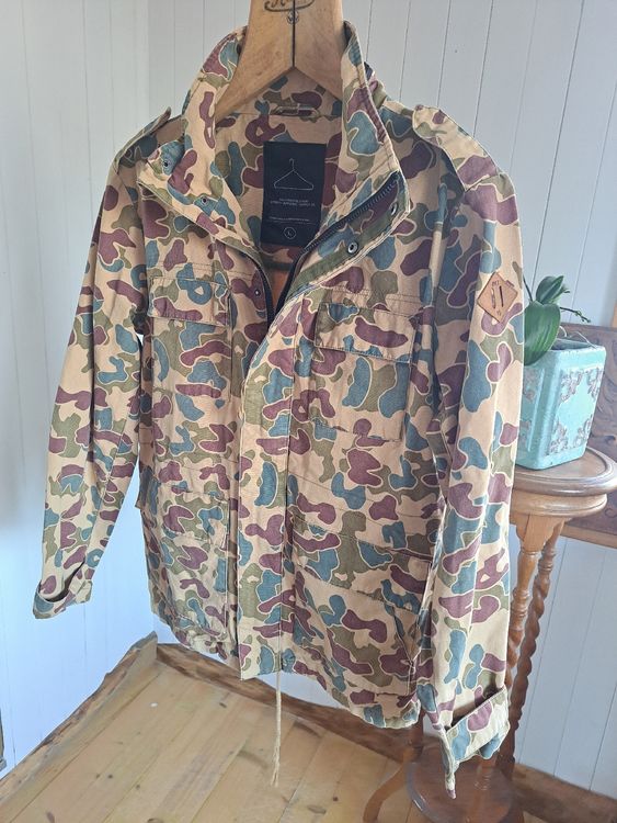 RVLT Freizeitjacke Field Jacket L (M) Camouflage Jacke Canva (Gebraucht ...