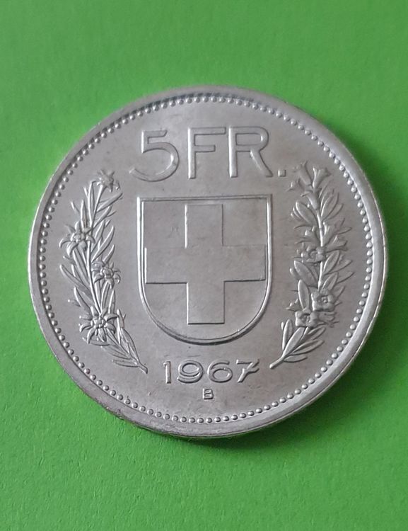 5 FRANKEN 1967 MIT 3 STERNEN VOR DEM GESICHT SEHR RAR | Kaufen auf Ricardo