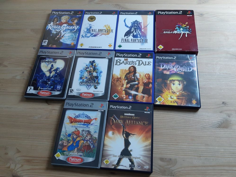 Rollenspiel / RPG Games Sammlung 10 PS2 Playstation 2 Spiele (Gebraucht ...