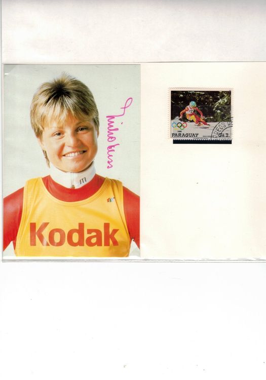 Autogramm Ski Alpin ERIKA HESS OLYMPIADE CALGARY 1988 | Kaufen auf Ricardo