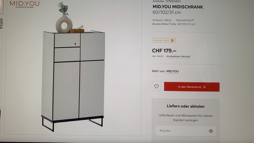 Badezimmer MIDI-SCHRANK Highboard Badmöbel / NEU (Neu (gemäss Beschreibung)) in Zürich für CHF 3 ...
