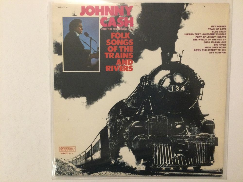 Johnny Cash LP - Folk Songs Of The Trains And Rivers (Gebraucht) in ...