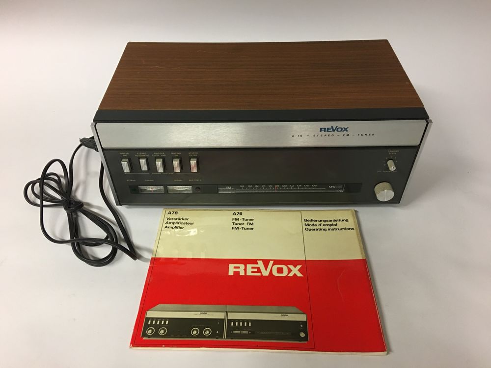 Revox A76 Stereo FM-Tuner, guter Zustand, mit Anleitung (Gebraucht) in Olten für CHF 40 – mit ...