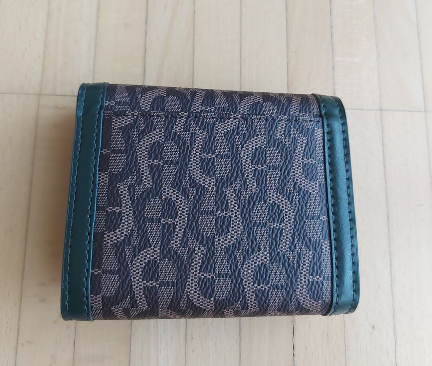 Portemonnaie / Geldbörse von Aigner, braun/dunkelgrün (Neu (gemäss ...