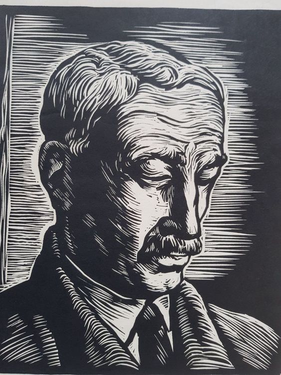 antikes Bild Blatt Radierung Druck - Heinrich Würgler 1929 (Gebraucht ...