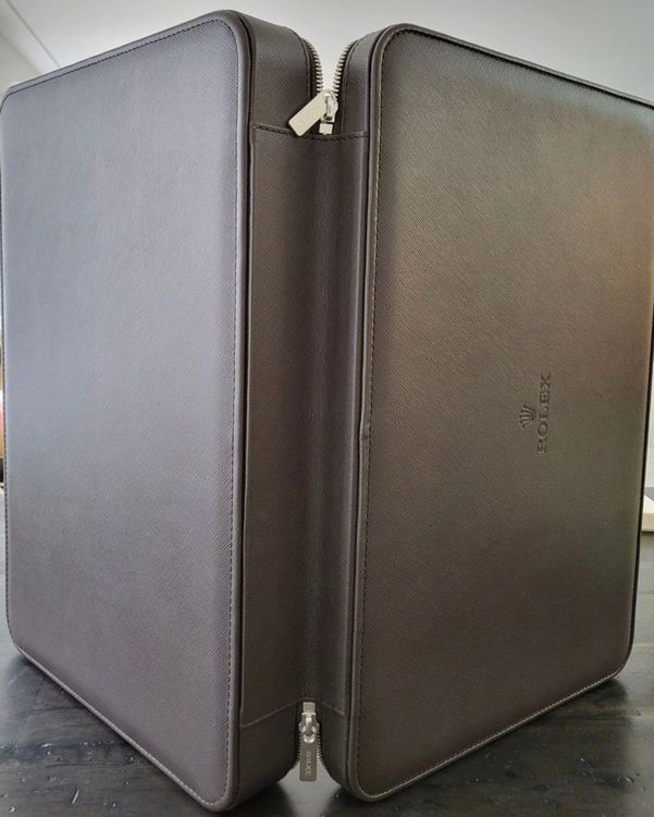 Original Rolex Uhrenetui / Koffer für 12 Uhren aus Leder NEU (Neu ...