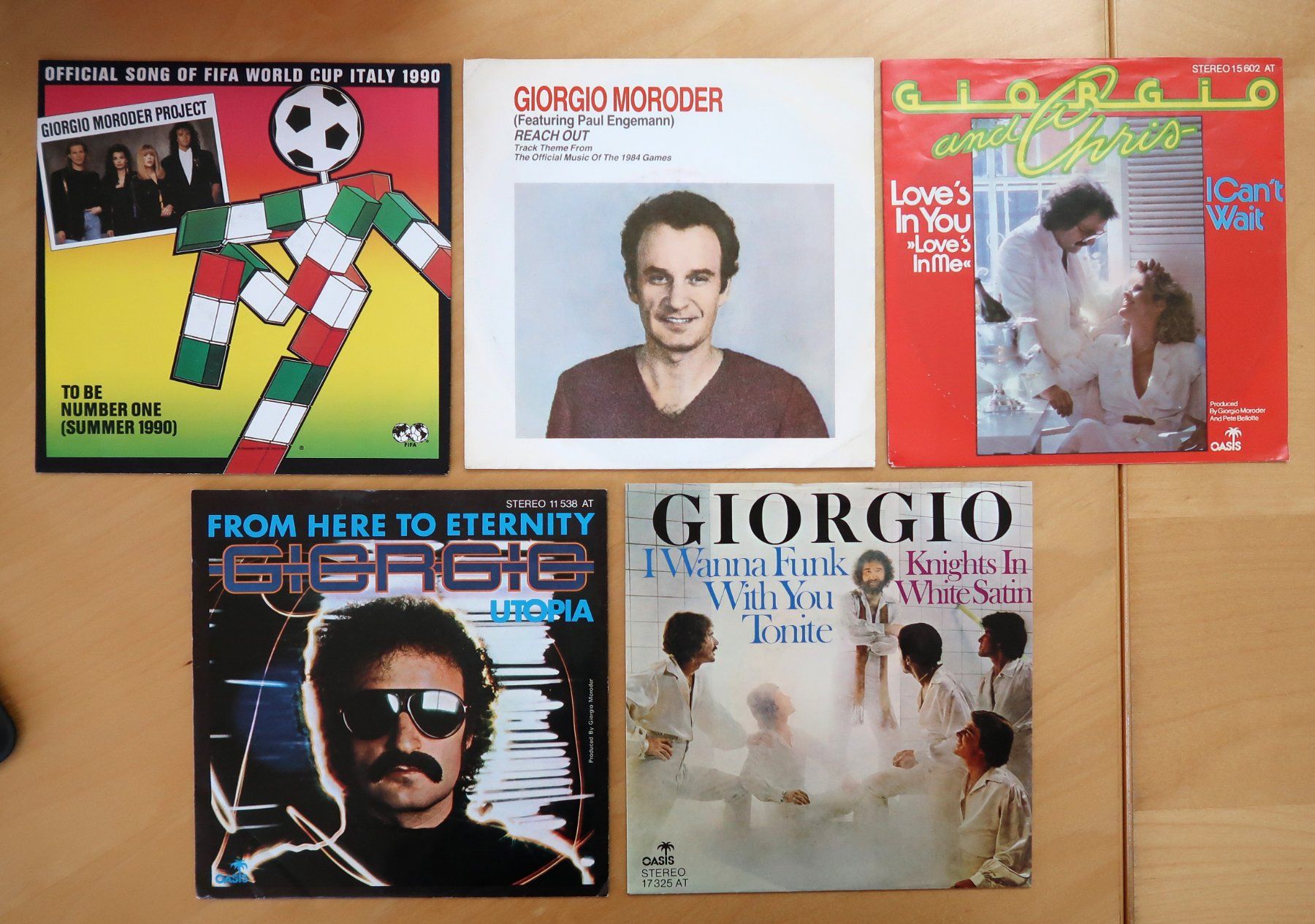 GIORGIO MORODER - 5 VINYL SINGLES (VG- bis VG+) (Gebraucht) in Hedingen ...