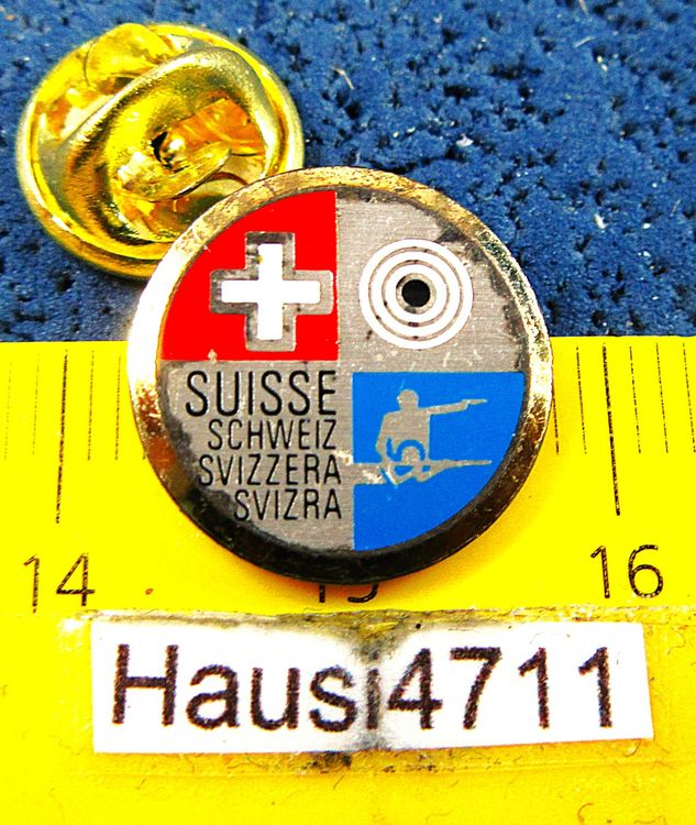 SCHÜTZEN PIN SCHWEIZ SPORT SCHMUCK-PIN KLEIN WURDE GETRAGEN (Gebraucht ...