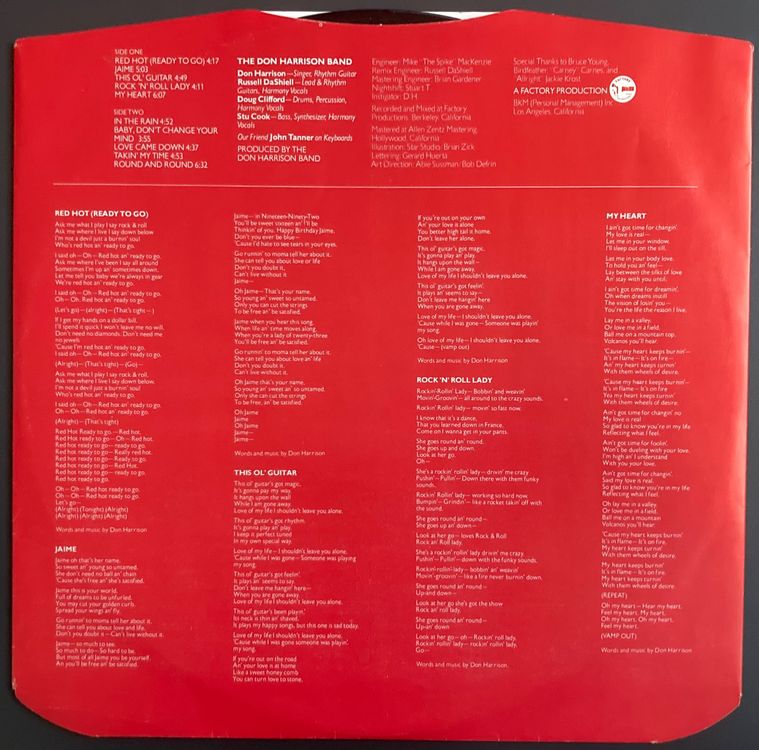 THE DON HARRIS BAND - RED HOT (D'occasion) à Poliez-Pittet pour CHF 5 ...