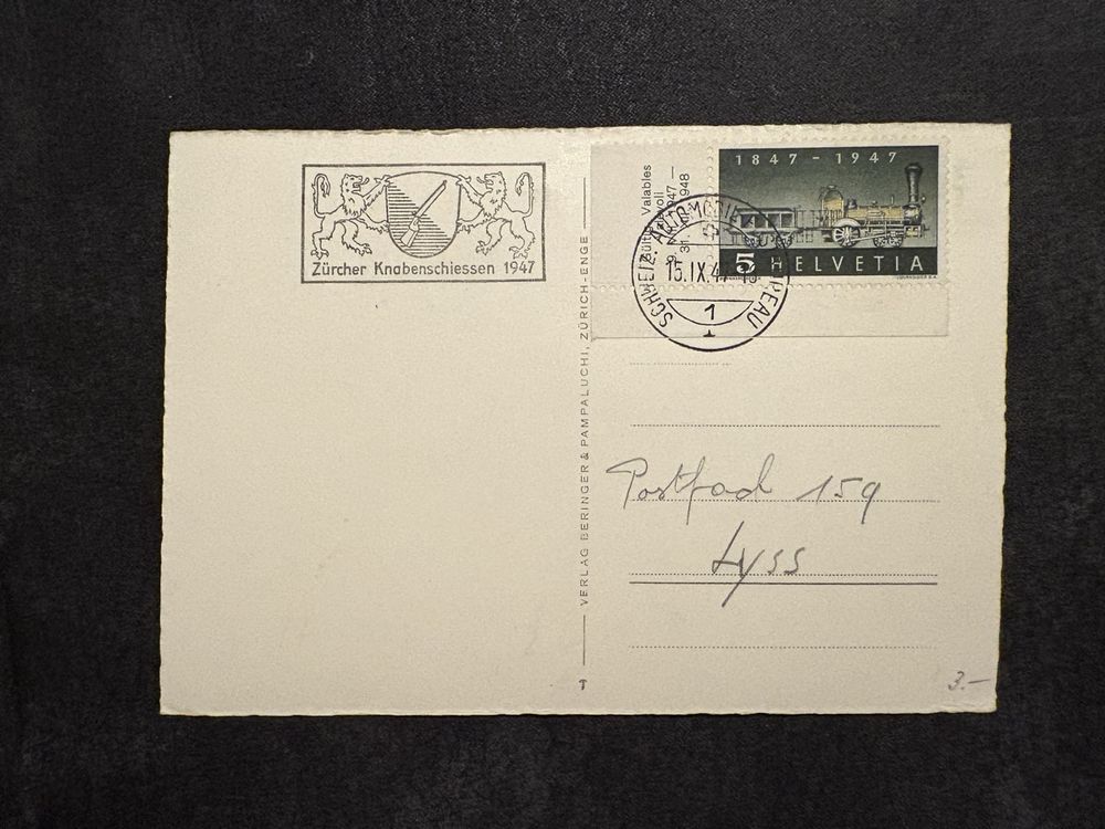 Carte postale ancienne de Zurich et ses montagnes suisses (D'occasion ...