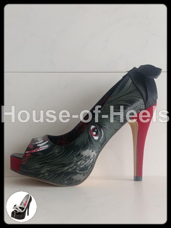 ♥ Escarpins peep-toe Iron Fist WolfBeater 40 talon 13cm plat (Neuf avec ...