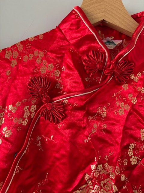 Traditional Red Long Floral Chinese Dress (Gebraucht) in Zürich für CHF ...