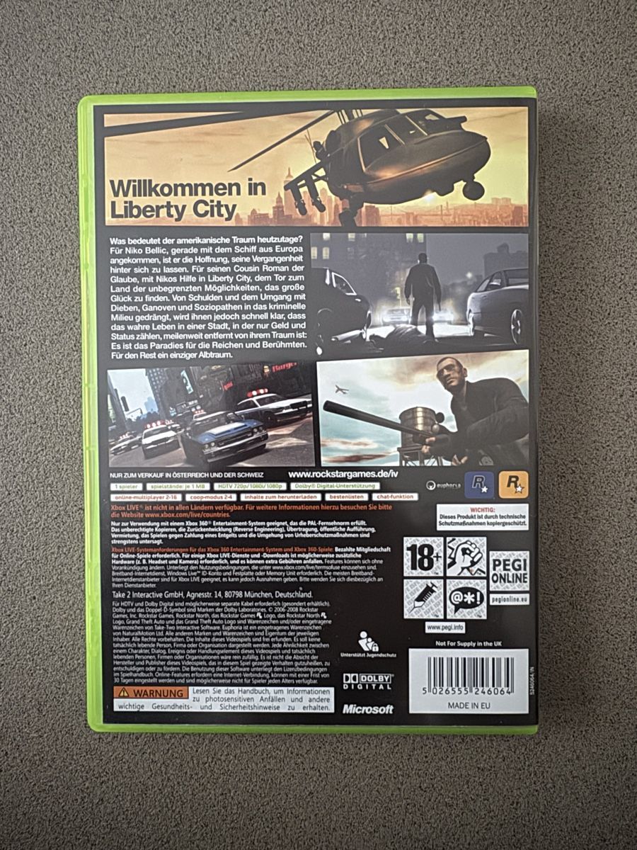 Grand Theft Auto IV – Xbox 360 – Deutsch – getestet (Gebraucht) in ...