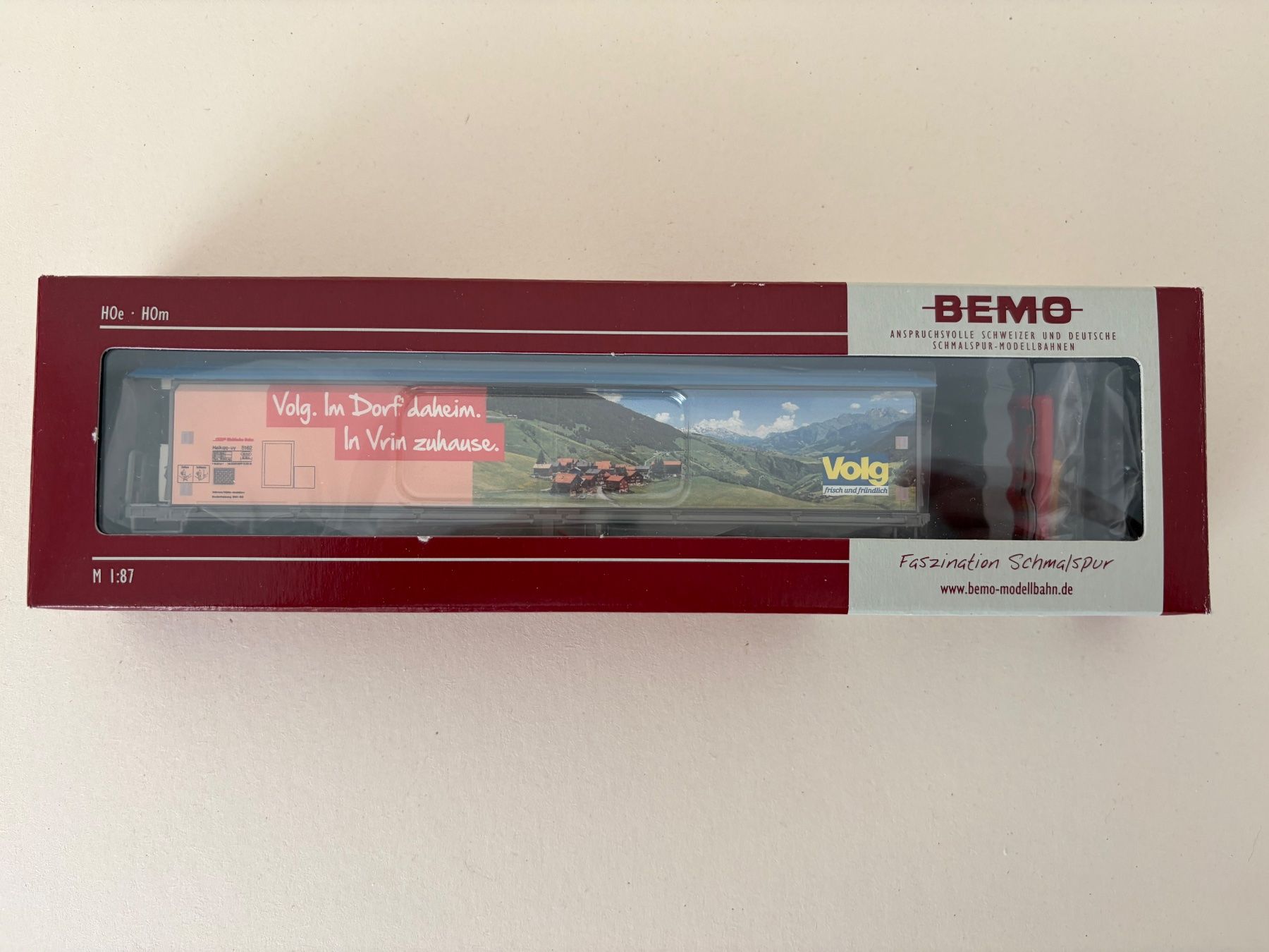 BEMO 2288 162 RhB Schiebewandwagen "Volg Vrin" Nr. 5162 (Neu und ...