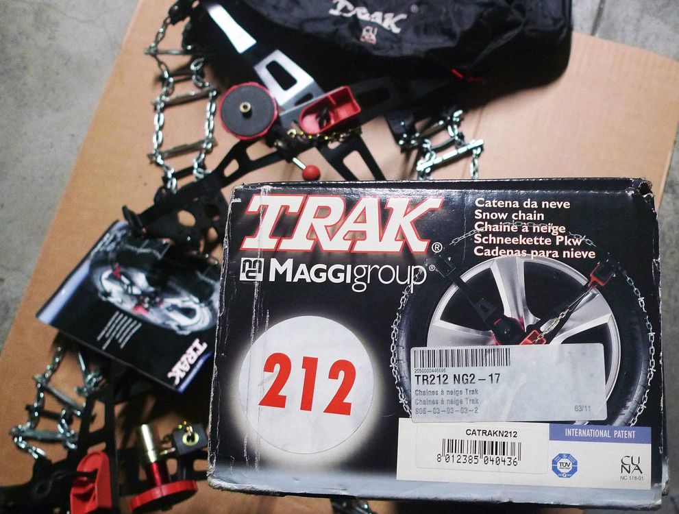 TRAK Snow chains 212 NG2 - 17 by Maggi, Italy, like new (Neu (gemäss ...