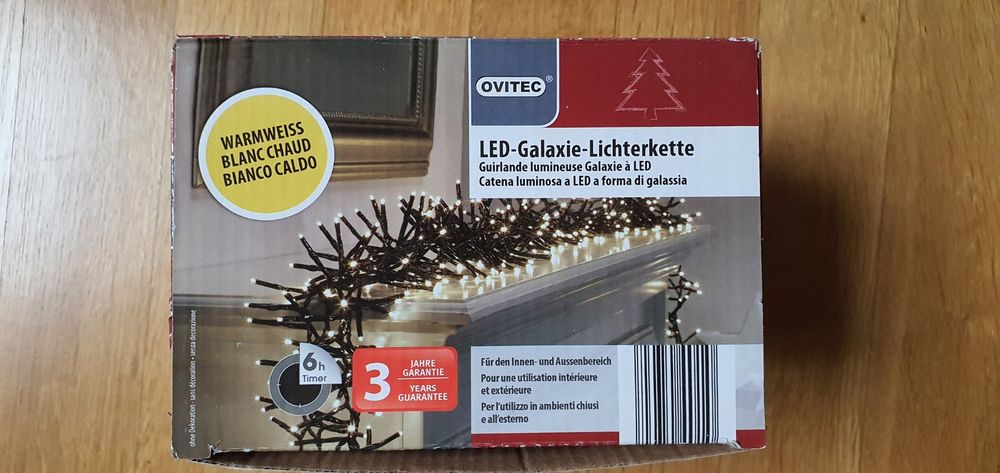 LED-Galaxie_Lichterkette, 400 LEDs warmweiss, 6 Std. Timer (Gebraucht ...