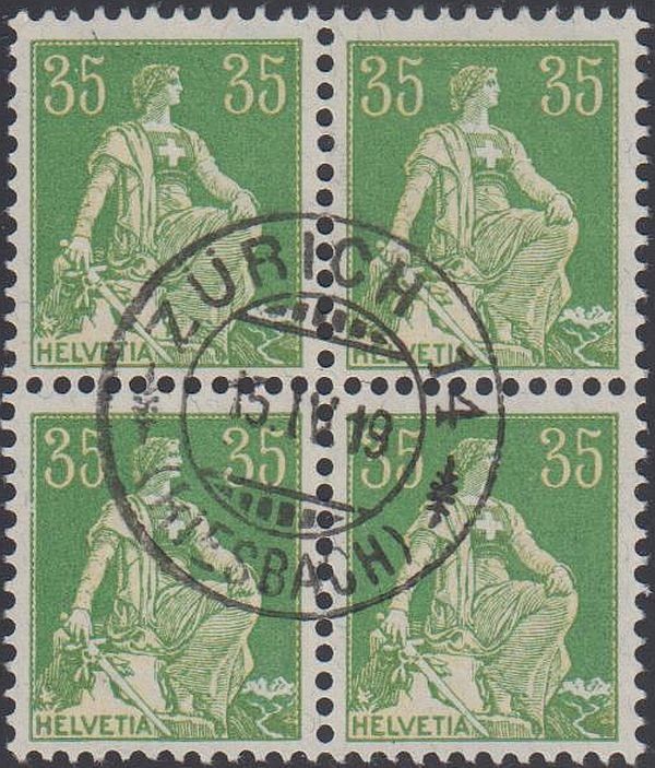 1908: 35 Rp. Helv.m.Schwert, zentrischer Rund-Stp. - 30.-- | Kaufen auf ...