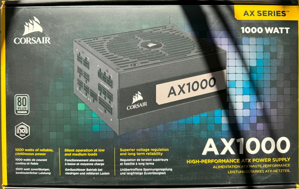 Corsair AX1000 – 1000 Watt Titanium vollmodulares (Gebraucht) in Dübendorf für CHF 92 – mit ...