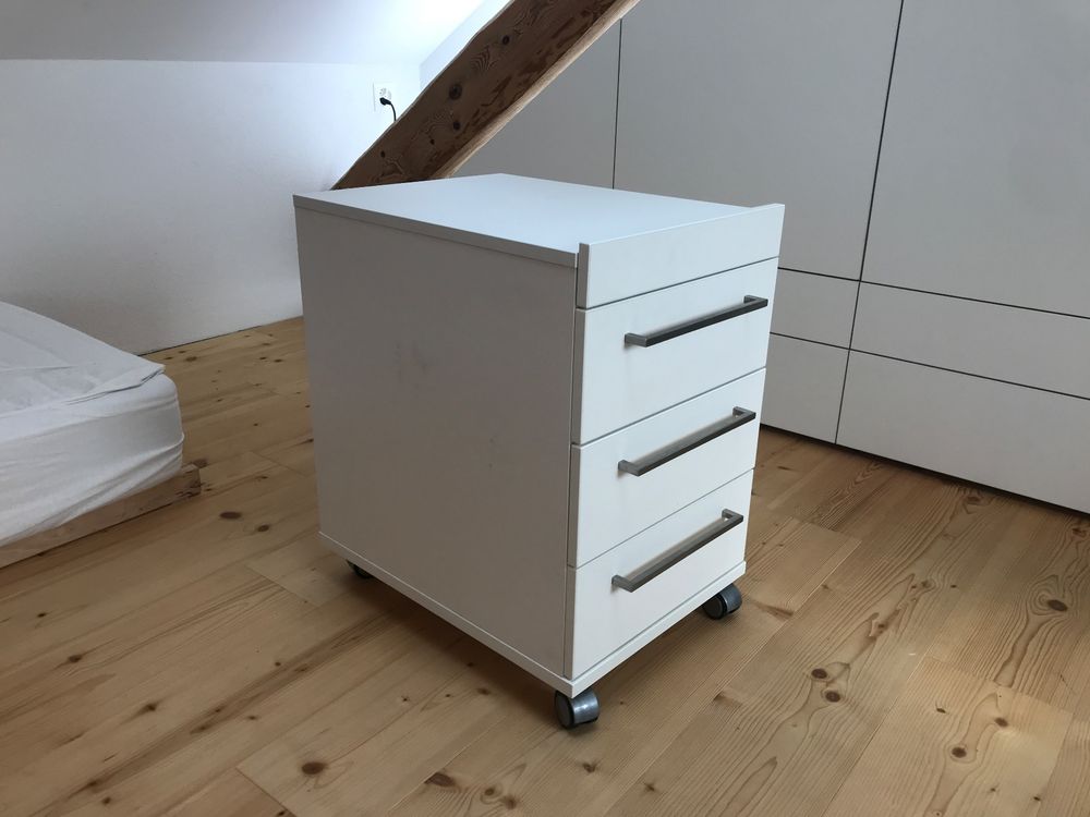 weisser Rollcontainer, Büromöbel, Schubladenschrank (Gebraucht) in ...