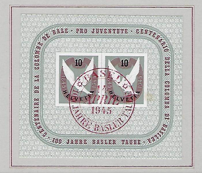 100 Jahre Basler Taube Block ET. 14448 | Kaufen auf Ricardo