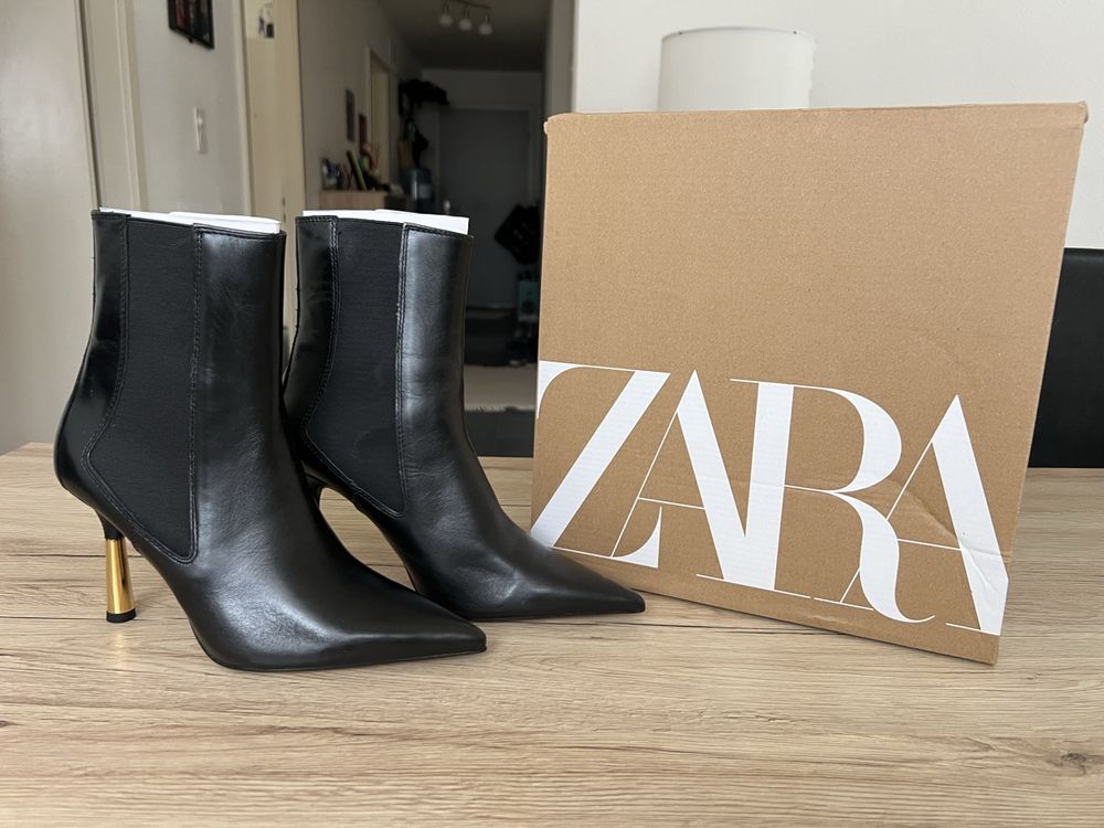 Bottines cuir noir Zara (Neuf avec emballage d'origine) à La Chaux-de ...