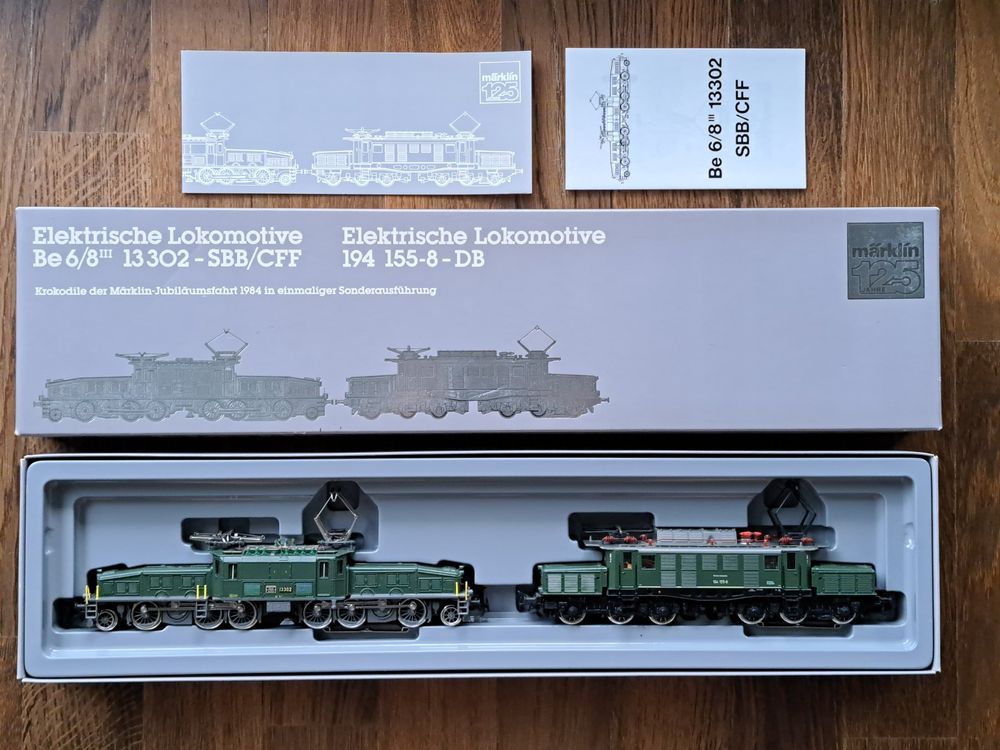 Märklin HO 3300: Lokomotiven Be 6/8III 13302 und 194 155-8 (Neu (gemäss ...