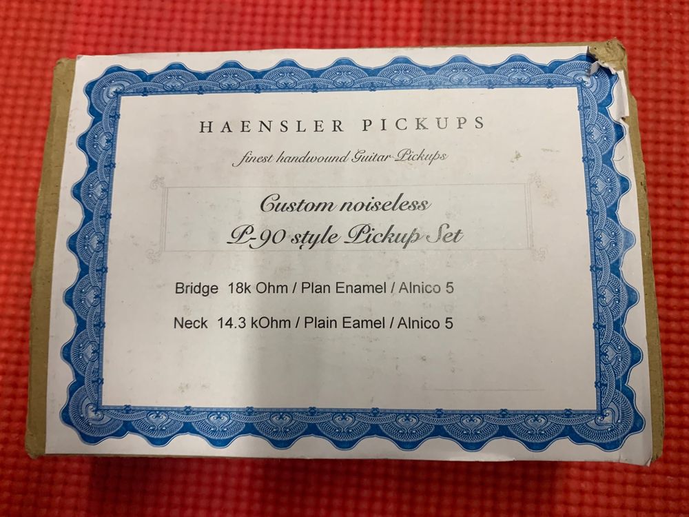 Custom noiseless P-90 Style Pickup Set by Haensler Electrics (Gebraucht ...