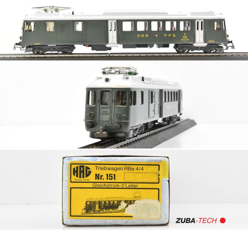 HAG 151 E-Triebwagen RBe 4/4 SBB H0 GS Analog mit OVP | Kaufen auf Ricardo