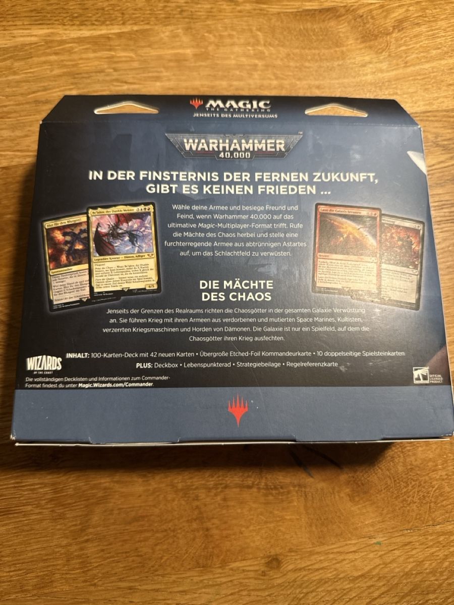 Deck Commander Warhammer 40k Magic DE - Chaos 🧙‍♂️ (Neu und ...