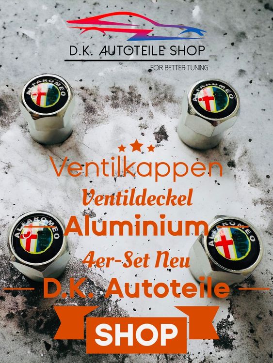 Alfa Romeo Ventilkappe Aluminium 4er-Set Neu in Silber | Kaufen auf Ricardo