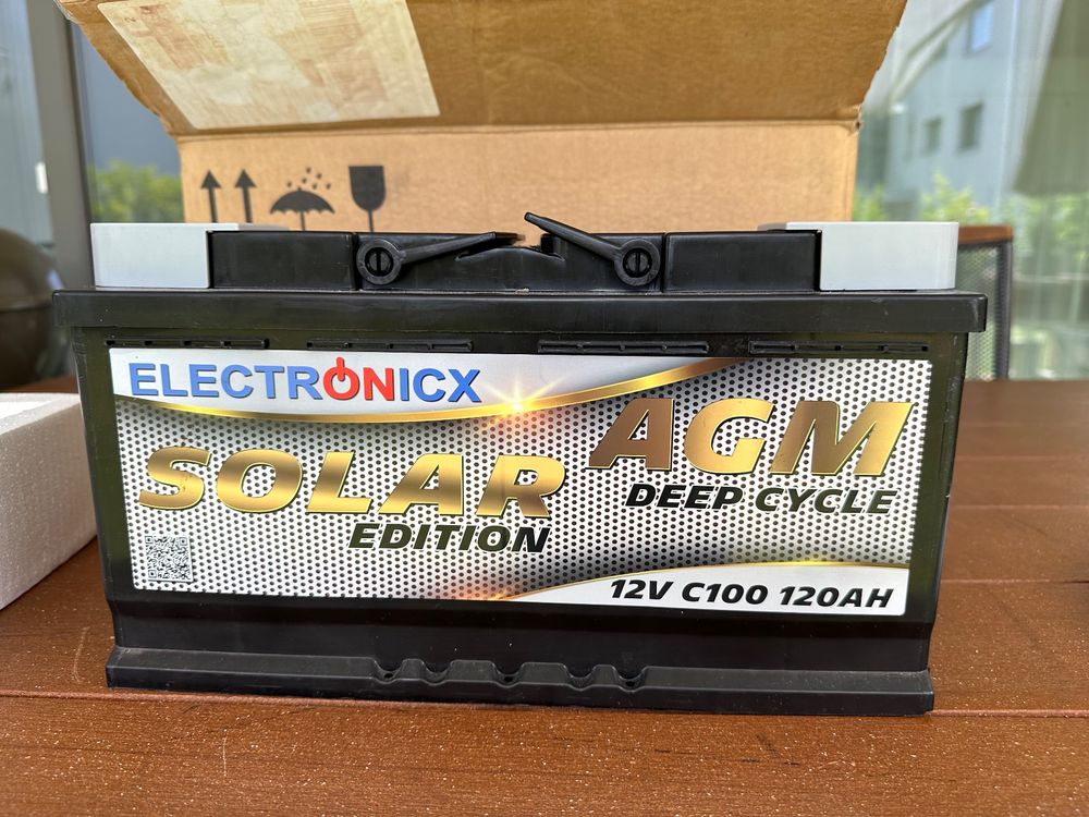 Electronicx AGM Batterie 12V C100 120 AH (Neu und originalverpackt) in ...