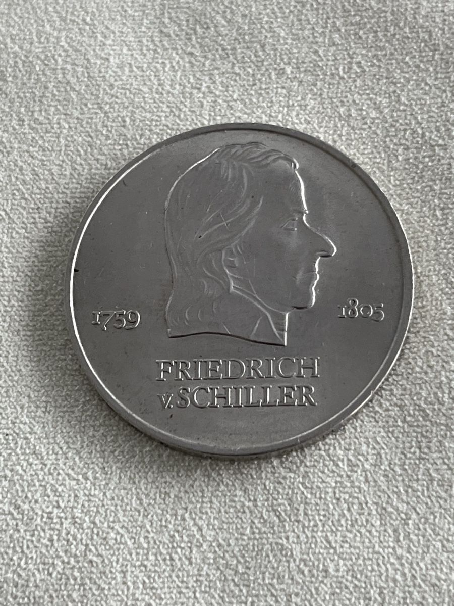 DDR 20 Mark Münze 1972 - Friedrich Schiller - Rarität (Gebraucht) in ...