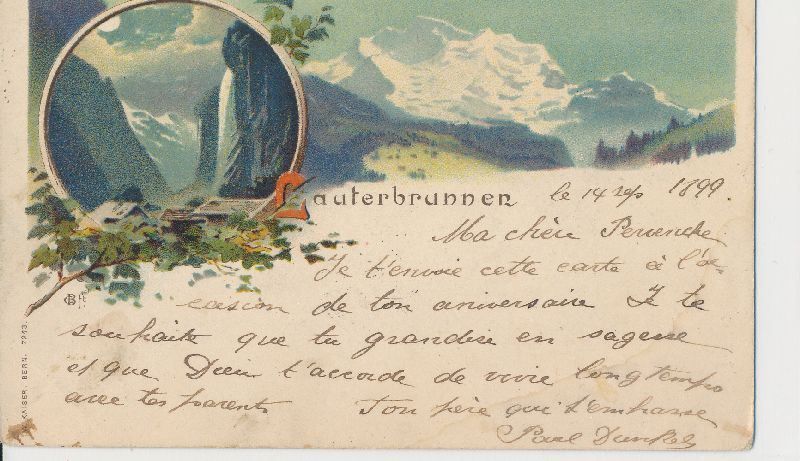 Lauterbrunnen - schöne Litho + 1899 (Gebraucht) in Emmenbrücke für CHF 9 – mit Lieferung auf ...
