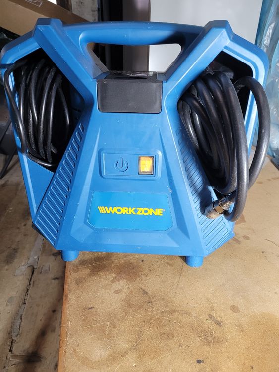 Mobiler Kompressor, WORKZONE, 1.1kW, 8 bar, neuwertig (Neu (gemäss ...